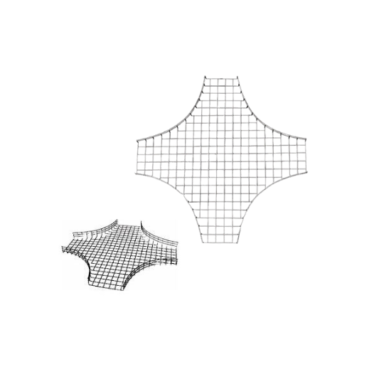 Wire Mesh Cable Tray 150x50MM 4Way Crossover | Hardware – Online Electrical